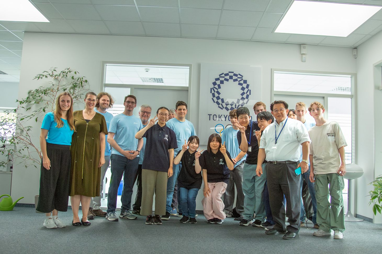 Visit of the German-Japanese Youth Sports Simultaneous Exchange